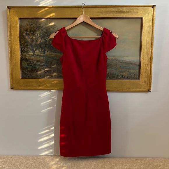 Diane Von Furstenberg | Dresses | Diane Von Furstenberg Red Dress Size ...